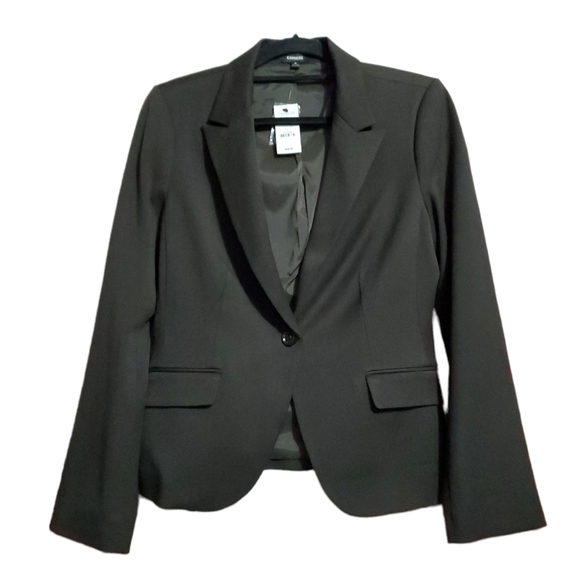 Express | Jackets & Coats | New Express Dark Brown One Button Blazer ...